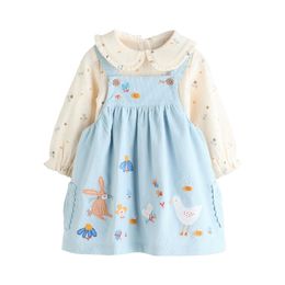 next Set girl Beige, Blue size 6-9 mths