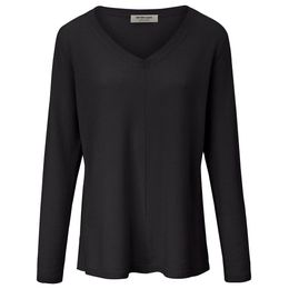 Peter Hahn - V-Pullover aus 100% Premium-Kaschmir, schwarz, Gr. 46 / L - Kaschmir