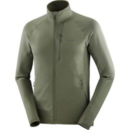 Salomon ESSENTIAL LIGHTWARM Fleecejacke Herren - Gr&ouml;&szlig;e L - gr&uuml;n