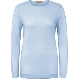 Peter Hahn - Rundhals-Pullover aus 100% Premium-Kaschmir, blau, Gr. 36 / S - Kaschmir