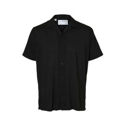 Selected Button Up Shirt 'Air' male Black size L