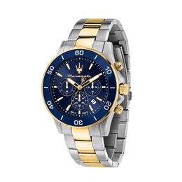 Maserati Uhr 'Competizione' Herren Gr&ouml;&szlig;e One Size dunkelblau / gold / silbergrau