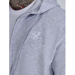SikSilk Sweatjacke 'Essentials Full Zip Hoodie' Herren Gr&ouml;&szlig;e S grau