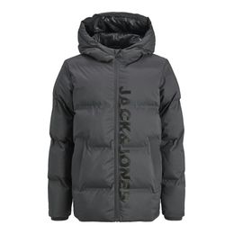 Jack & Jones JACK & JONES Winterjacke 'JJKAITO PUFFER' Jungen Gr&ouml;&szlig;e 128 grau / schwarz