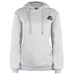 GUGGEN Mountain Sweatshirt 'Kapuzenpullover HW08 Fleece Hoodie' female Grey size M