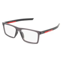 Prada Linea Rossa PS02QV Brille Herren | Fassung: Vollrand, Eckig, Grau Transparent