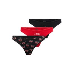 Diesel String Damen Gr&ouml;&szlig;e M dunkelgrau / rot / schwarz / wei&szlig;