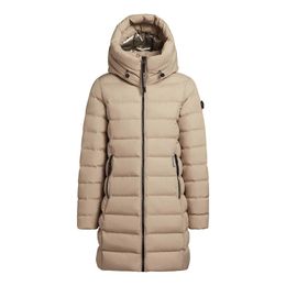 Khujo Jacke 'Nekar' Damen Gr&ouml;&szlig;e L beige / schwarz Wintermantel