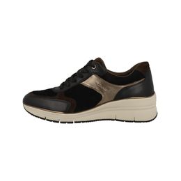 Tamaris Sneaker low '1-23764-43' Damen Gr&ouml;&szlig;e 41 gold / schwarz