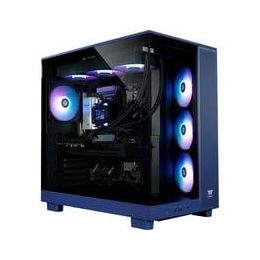 Thermaltake FTW V380XL 9070XT, Gaming-PC violett/transparent, Windows 11 Pro