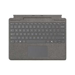 Microsoft Surface Pro Keyboard mit Stiftaufbewahrung, Tastatur platin, DE-Layout, f&uuml;r Surface Pro (11. Edition)/10 for Business/9/8