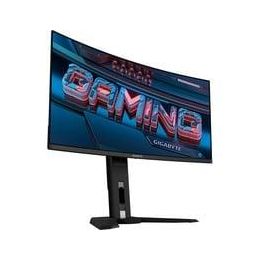 Gigabyte MO34WQC2, Gaming-Monitor 86.8 cm (34 Zoll), schwarz, WQHD, QD-OLED, Curved, USB-C, 240Hz Panel