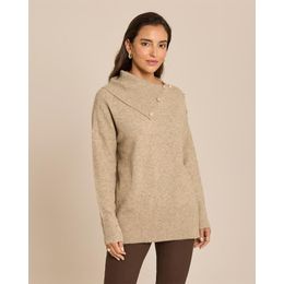Judith Williams Pullover mit Kragen und Kn&ouml;pfen