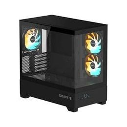 Gigabyte C201 Panoramic, Tower-Geh&auml;use schwarz, Tempered Glass x 2