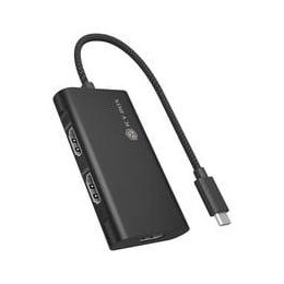 ICY BOX IB-AD1030-C, Adapter schwarz, USB Type-C, HDMI