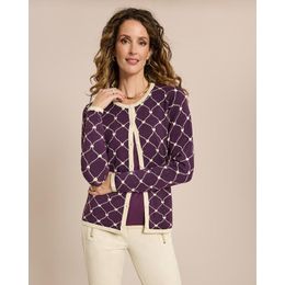 Ovanti Strickdesign Twin Set Herzen-Punkte-Karo
