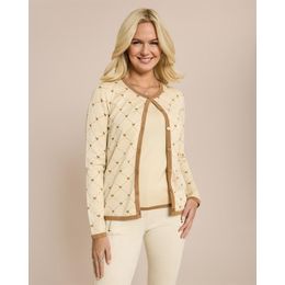 Ovanti Strickdesign Twin Set Herzen-Punkte-Karo