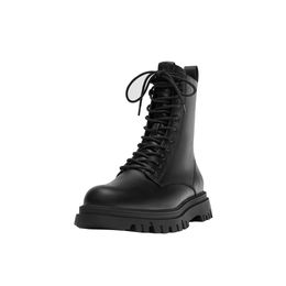 Pull&Bear Pull&bear Schn&uuml;rboots Herren Gr&ouml;&szlig;e 45 schwarz