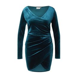 Only Carmakoma Kleid 'CARDAIZA' Damen Gr&ouml;&szlig;e 46/48 petrol Winterkleid