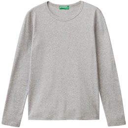 United Colors Of Benetton Shirt Damen Gr&ouml;&szlig;e XL silbergrau / graumeliert