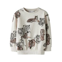 name it Sweatshirt 'NMMThorne' Jungen Gr&ouml;&szlig;e 110 dunkelbeige / braun / schwarz