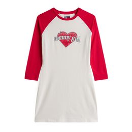 Tommy Jeans Shirt Damen Gr&ouml;&szlig;e 32 rot / schwarz / wei&szlig; Sommerkleid