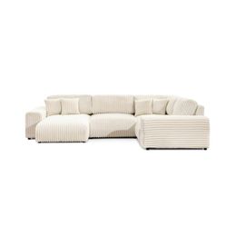 S-STYLE Wohnlandschaft XXL Mollis beige Ma&szlig;e (cm): B: 316 H: 77 Sofas > Sofas nach Material > Stoffsofas &raquo; Sofa DE