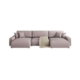 S-STYLE Wohnlandschaft Emma rosa/pink Ma&szlig;e (cm): B: 332 H: 78 Sofas > Sofas nach Material > Stoffsofas &raquo; Sofa DE