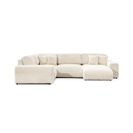 S-STYLE Wohnlandschaft XXL Mollis beige Ma&szlig;e (cm): B: 316 H: 77 Sofas > Sofas nach Material > Stoffsofas &raquo; Sofa DE