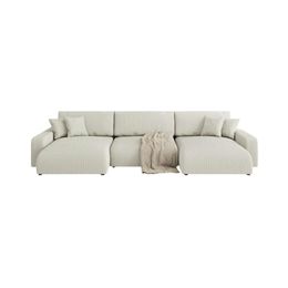 S-STYLE Wohnlandschaft Emma beige Ma&szlig;e (cm): B: 332 H: 78 &raquo; M&ouml;bel Kraft