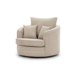 S-STYLE Drehsessel beige Ma&szlig;e (cm): B: 107 H: 94 Sessel & Hocker > Sessel nach Material > Stoff Sessel &raquo; Sofa DE