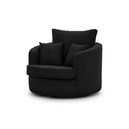 S-STYLE Drehsessel schwarz Ma&szlig;e (cm): B: 107 H: 94 Sessel & Hocker > Sessel nach Material > Stoff Sessel &raquo; Sofa DE
