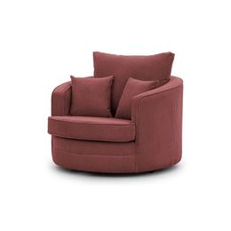 S-STYLE Drehsessel rot Ma&szlig;e (cm): B: 107 H: 94 Sessel & Hocker > Sessel nach Material > Stoff Sessel &raquo; Sofa DE
