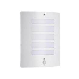 Brilliant Lampe Todd Au&szlig;enwandleuchte Bewegungsmelder wei&szlig; 1x A60, E27, 60W, geeignet f&uuml;r Normallampen (nicht enthalten) IP-Schutzart: 44 - spritzwassergesch&uuml;tzt