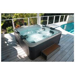 MSpa Whirlpool OSLO AERO PLUS 2026 XXL 180cm inkl. App, LED, 8 Hydromassaged&uuml;sen, 140 Luftd&uuml;sen
