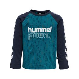 Hummel Shirt 'Thunder' Jungen Gr&ouml;&szlig;e 80 marine / cyanblau / sepia / wei&szlig;