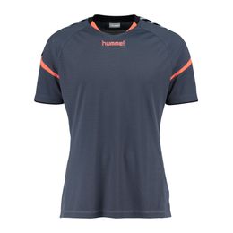 Hummel Funktionsshirt 'Auth. Charge SS' Jungen Gr&ouml;&szlig;e 164/176 grau / basaltgrau / koralle / schwarz