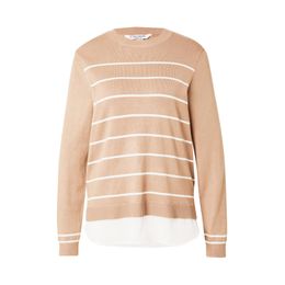 ZABAIONE Pullover 'Te44ss' Damen Gr&ouml;&szlig;e S camel / wei&szlig;
