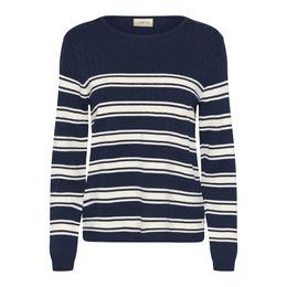 Cream Pullover 'CRVillea' Damen Gr&ouml;&szlig;e L navy / wei&szlig;