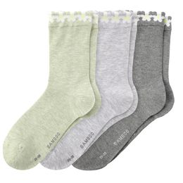 Gina Benotti 3 Paar Damen Socken mit Blumen