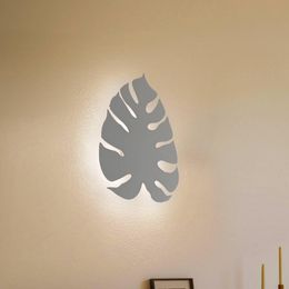 TK Lighting Wandleuchte Monstera, Blattform, 3 x G9, Stahl, beige