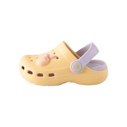 next Clogs M&auml;dchen Gr&ouml;&szlig;e 23 gelb / lila / pink