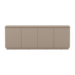 Mid.you Sideboard Bilbao, Taupe, Holzwerkstoff, 4 F&auml;cher, 200x72x34.5 cm, FSC Mix, stehend, Wohnzimmer, Kommoden & Sideboards, Sideboards