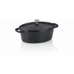 Kela Br&auml;ter Calido, Schwarz, Metall, 4 L, oval, 23x11x29 cm, Kochen, T&ouml;pfe, Br&auml;ter