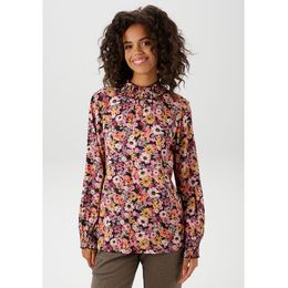 Aniston Bluse in Schwarz/ Rosa - 74% | Gr&ouml;&szlig;e 42 | Damen-blusen