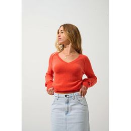 AUTHENTIC CASHMERE Kaschmir-Pullover "Giusalet" in Orange - 61% | Gr&ouml;&szlig;e L | Damen-pullover-cardigans