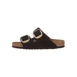 Birkenstock Leder-Pantoletten "Arizona Big Buckle" in Schwarz - 17% | Größe 37 | Damen-pantoletten