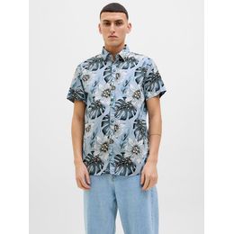 Jack & Jones Jack & Jones Hemd - Regular fit - in Hellblau - 60% | Gr&ouml;&szlig;e L | Herren-plussize