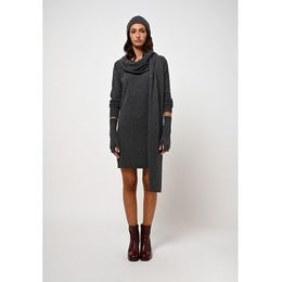 AUTHENTIC CASHMERE Kaschmir-Kleid "Armet" in Anthrazit - 64% | Größe M | Damen-kleider
