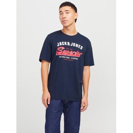 Jack & Jones Jack & Jones Shirt in Dunkelblau - 42% | Gr&ouml;&szlig;e L | Herren-plussize